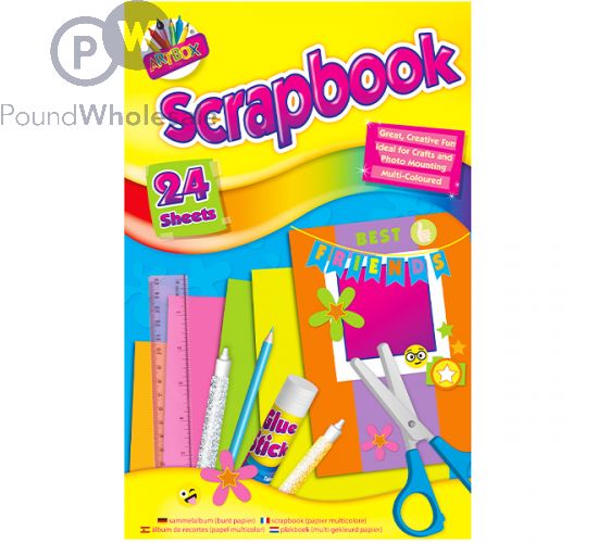 Wholesale Artbox Scrapbook Multi-coloured Paper 24 Sheets | Pound Wholesale