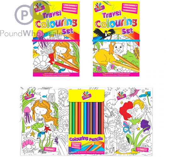 Wholesale Artbox Children's Travel Colouring Set Assorted | Pound Wholesale