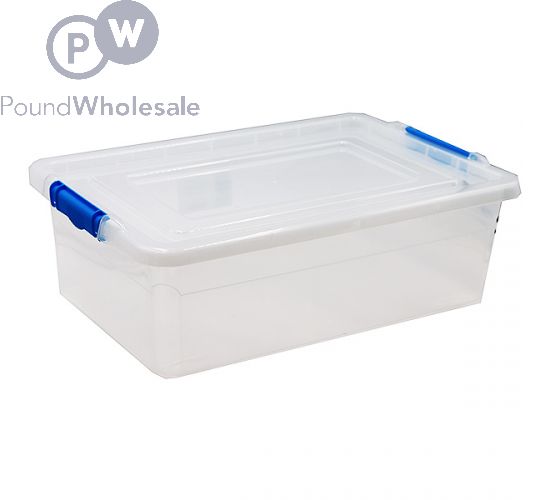 Wholesale Clear Click 'n' Store Under Bed Lidded Storage Box 32 Litre ...