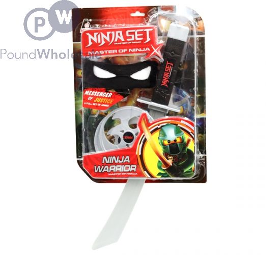 Wholesale Ninja Eye-mask, Ninja Sword & Ninja Stars Set In Black ...