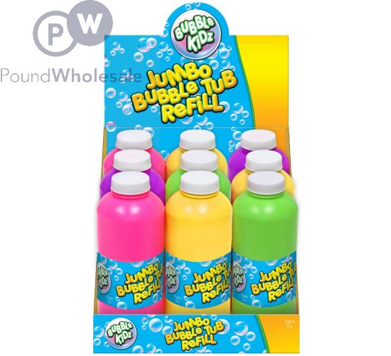 Wholesale Bubble Kidz Jumbo Bubble Tub Refill 500ml | Pound Wholesale