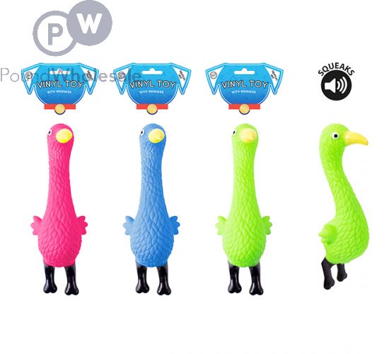 Wholesale World Of Pets Vinyl Squeaky Bird Dog Toy Assorted Colours ...