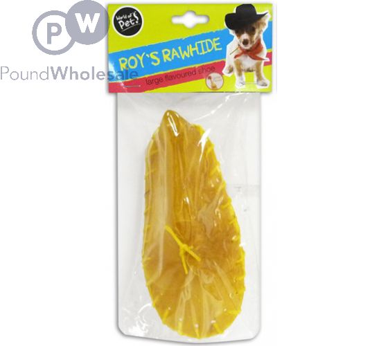 Wholesale World Of Pets Large Flavoured Rawhide Shoe 7" | Pound Wholesale