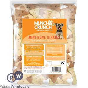 Wholesale Munch & Crunch Assorted Bone Dog Bikkies 300g | Pound Wholesale