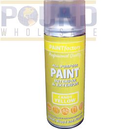 Wholesale All Purpose Candy Yellow Spray Paint 400ml Non Cracking ...