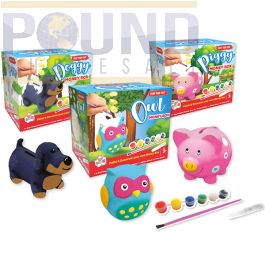 Wholesale Kids Create Paint Your Own Money Box 3 Assorted Designs ...