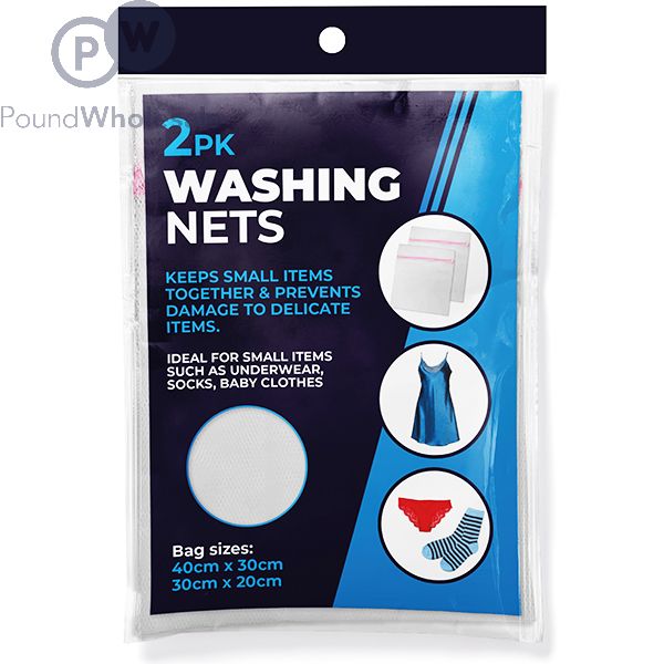 Wholesale Assorted Size Laundry Washing Nets 2 Pack | Pound Wholesale