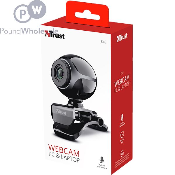 Wholesale Trust Pc & Laptop Webcam With Microphone & Smart Stand | Pound Wholesale