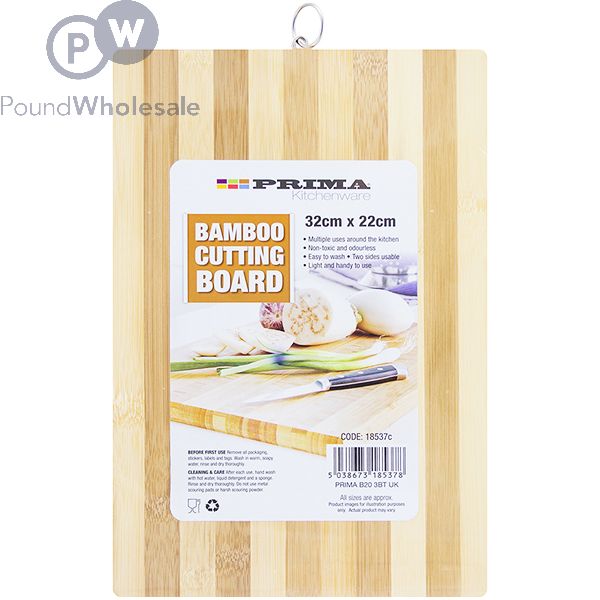 Wholesale Prima Bamboo Cutting Board 32cm X 22cm | Pound Wholesale