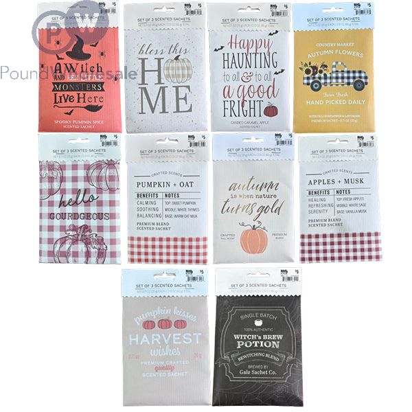 Wholesale Fragrance Sachet 20g 3 Pack Assorted | Pound Wholesale