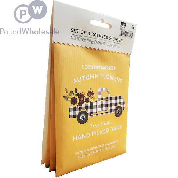 Wholesale Fragrance Sachet 20g 3 Pack Assorted | Pound Wholesale