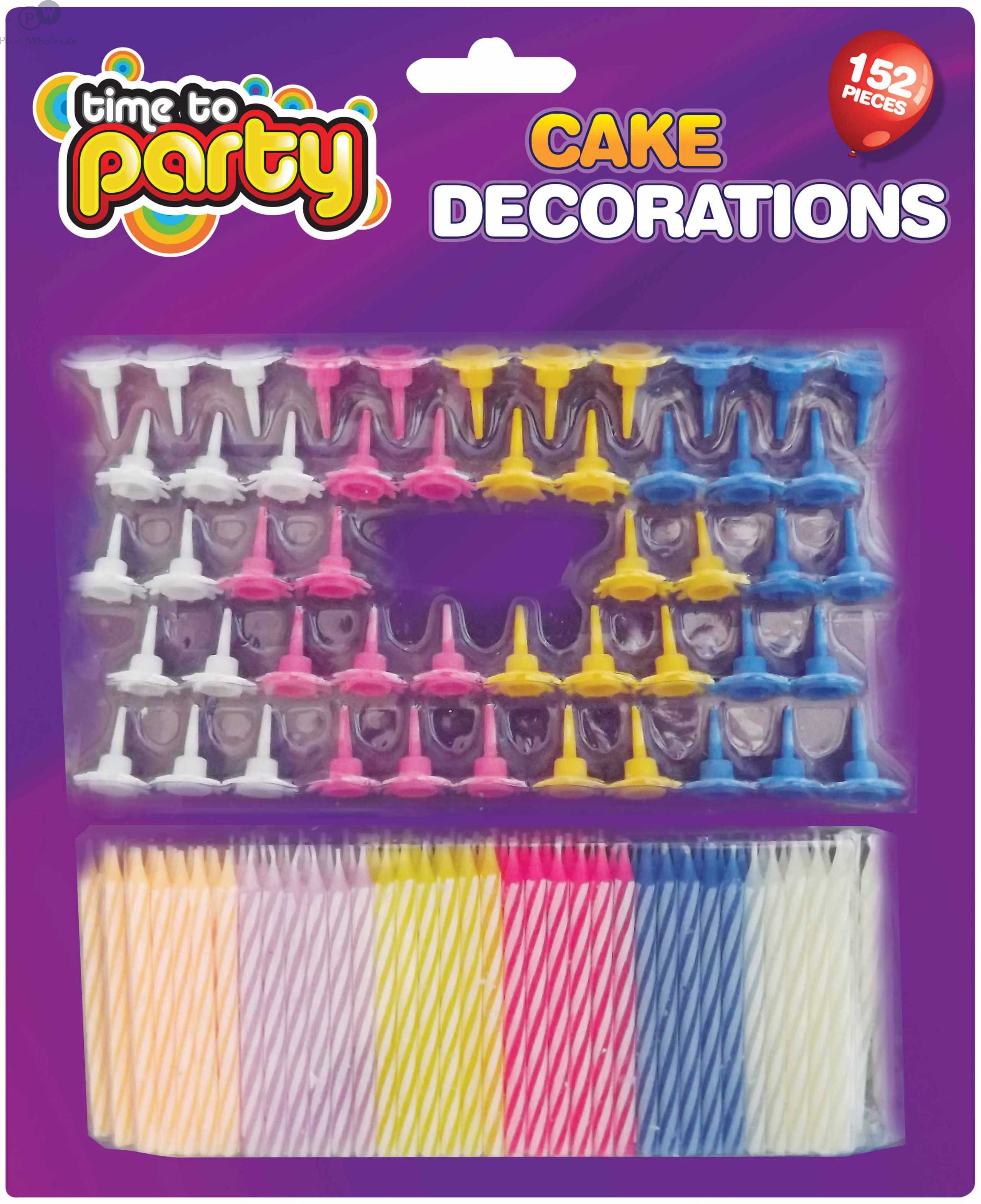 Wholesale Jaunty Time To Party Candle Cake Decorations 152 Pieces ...
