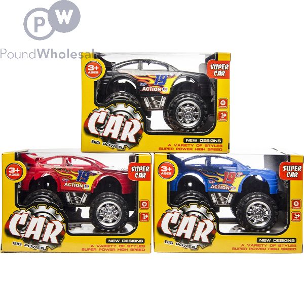 Wholesale Big Wheel Monster Truck Car Assorted Colours | Pound Wholesale