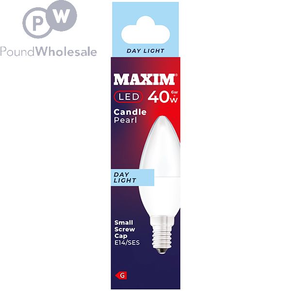 Wholesale Maxim 6w=40w Candle Pearl Day Light E14 Ses Led Light Bulb ...