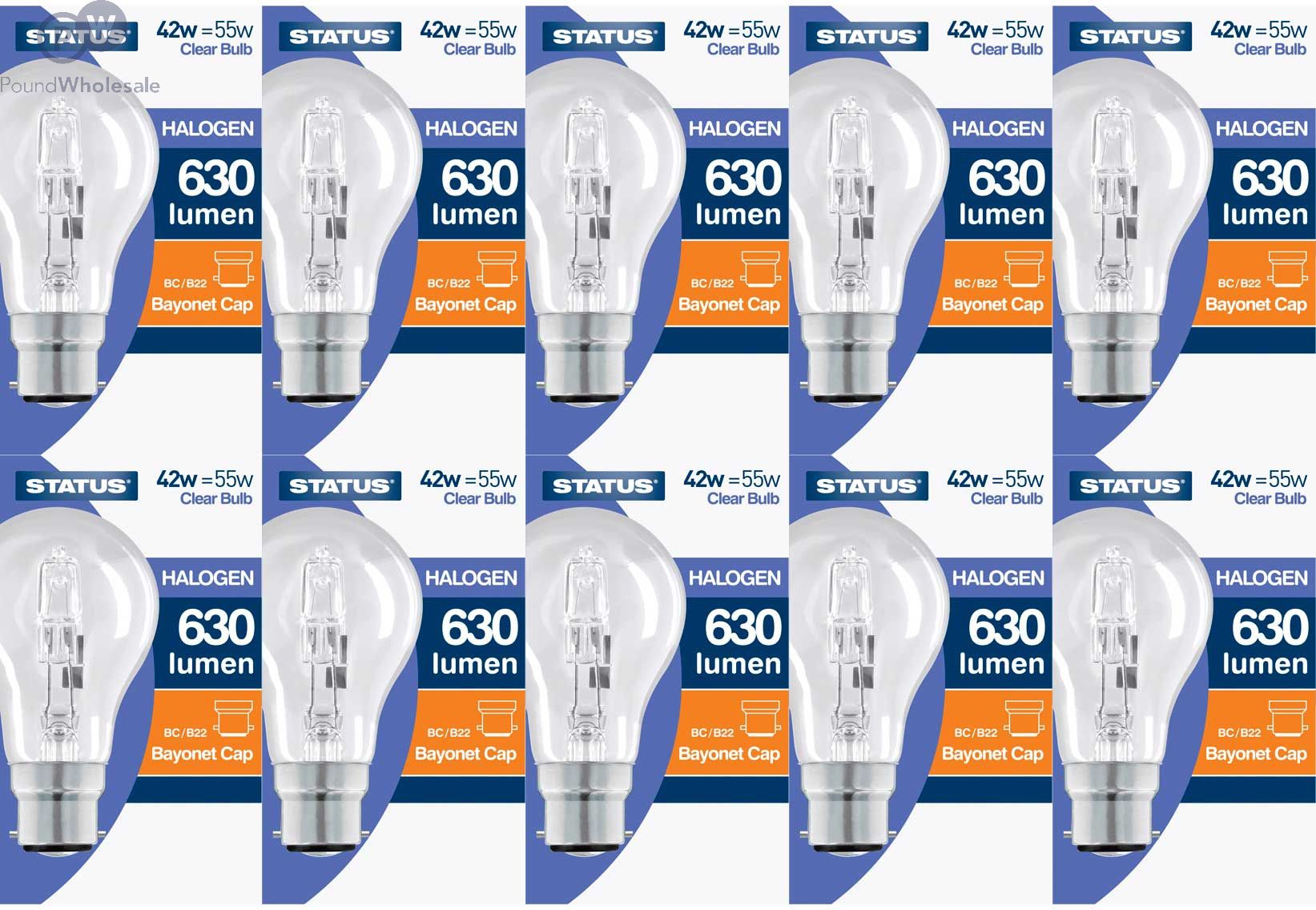 Wholesale Status 42w=60w Halogen Gls Bulb Bc | Pound Wholesale