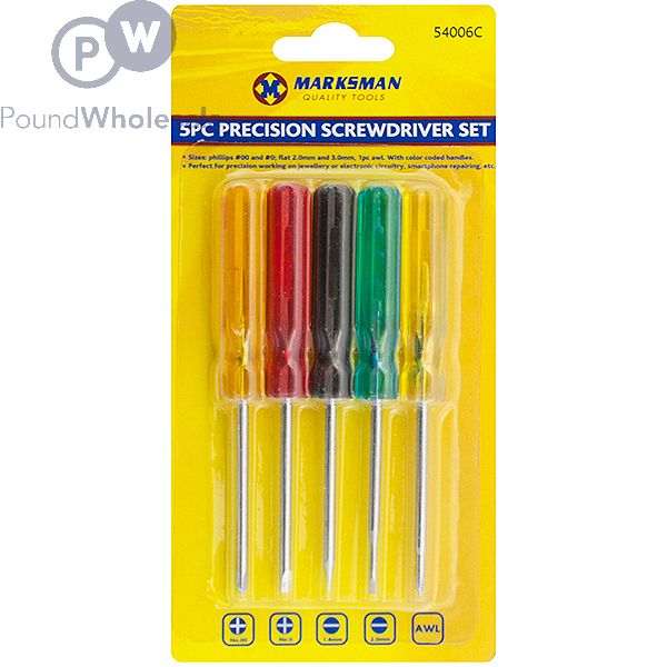 Wholesale Marksman Precision Screwdriver Set 5pc | Pound Wholesale