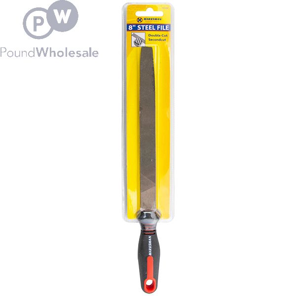 Wholesale Marksman Steel Flat File 20cm | Pound Wholesale