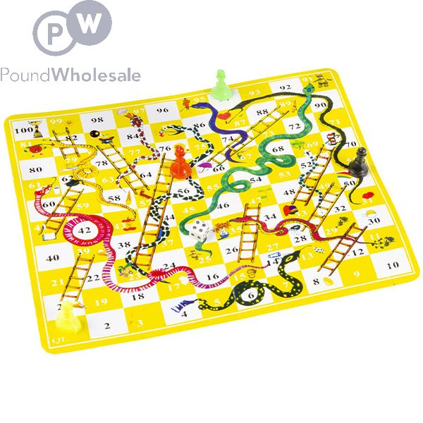 Wholesale Mini Snakes & Ladders Ludo Board Games Assorted | Pound Wholesale