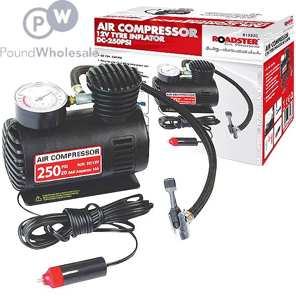 Wholesale Roadster 12v Tyre Inflator Dc 250psi Air Compressor Pound Wholesale