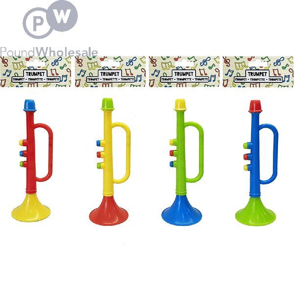 Wholesale Mini Pp Musical Instrument Trumpet Assorted Colours | Pound ...