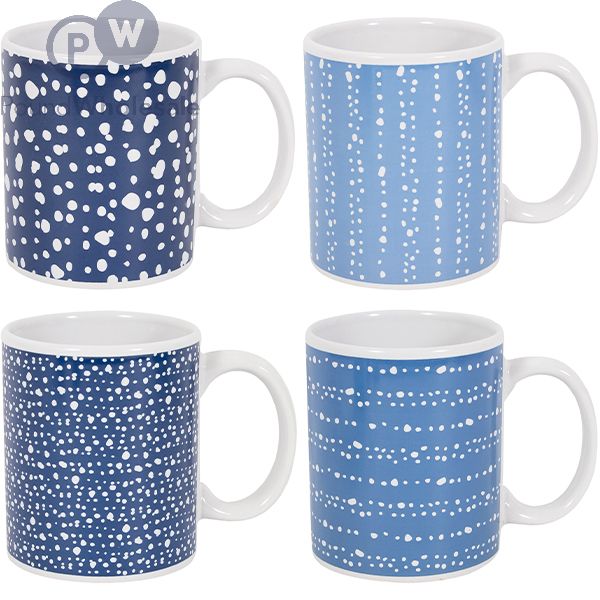 Wholesale Mad About Mugs Straight Blue Spotty Mug 11oz Assorted | Pound ...