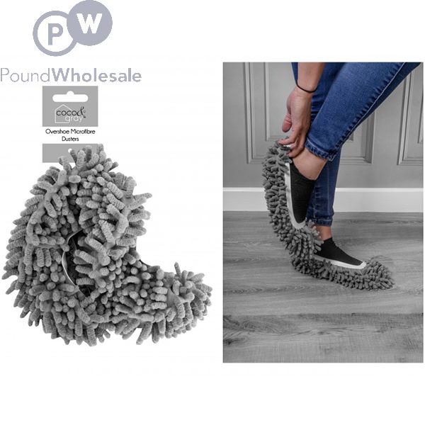 Wholesale Coco & Gray Overshoe Microfibre Floor Duster Shoes 2 Pack ...