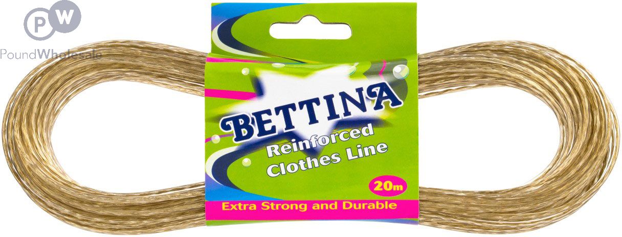 Wholesale Bettina Reinforced Steel Core Washing Line 20m | Pound Wholesale