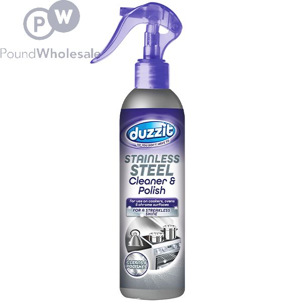 Wholesale Duzzit Stainless Steel Cleaner & Polish Spray 400ml | Pound ...