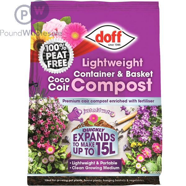 Wholesale Doff Lightweight Container & Basket Compost 15l | Pound Wholesale
