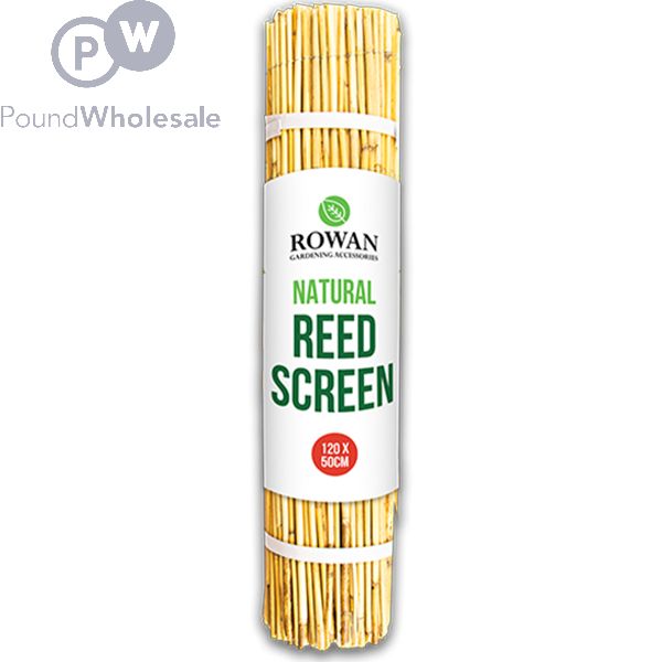 Wholesale Rowan Natural Wood Reed Screen 120cm X 50cm | Pound Wholesale
