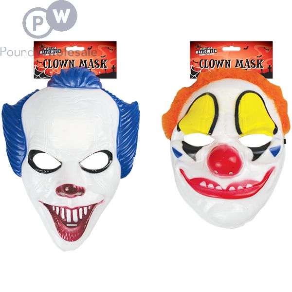 Wholesale Halloween Clown Mask Assorted | Pound Wholesale