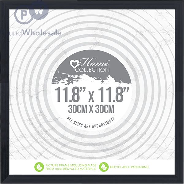 Wholesale Home Collection Cambridge Black Glass Photo Frame 30cm X 30cm ...