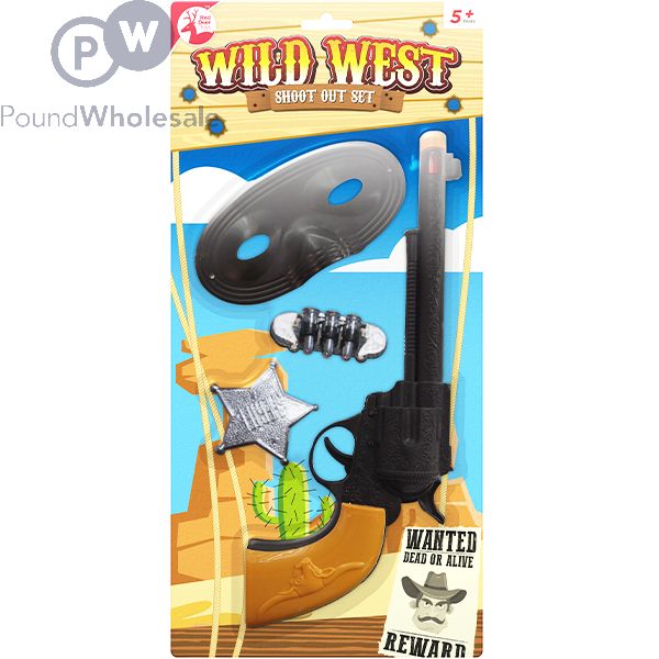 Wholesale Red Deer Toys Wild West Shoot Out Set | Pound Wholesale