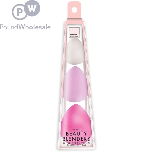 Wholesale Forever Beautiful Infused Beauty Blenders 3 Pack | Pound ...