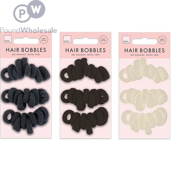 Wholesale Forever Beautiful Mini Rolled Hair Bobbles 30 Pack Assorted ...