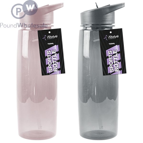 Wholesale Fitstyle Sports Bottle 750ml Assorted Colours | Pound Wholesale