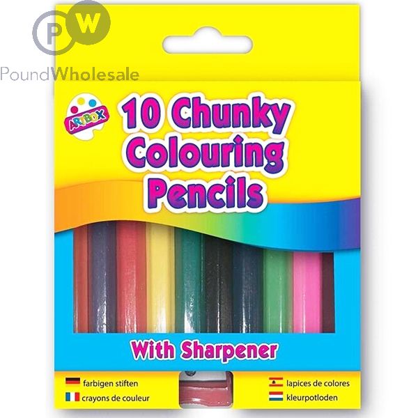 Wholesale Artbox Chunky Colouring Pencils Assorted Colours 10 Pack ...