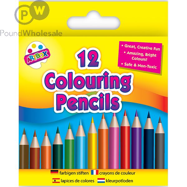Wholesale Artbox Assorted Colour Half-sized Colouring Pencils 12 Pack ...