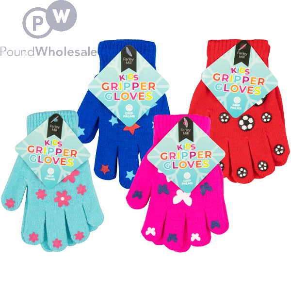 Wholesale Farley Mill Kids Magic Gripper Gloves Assorted | Pound Wholesale