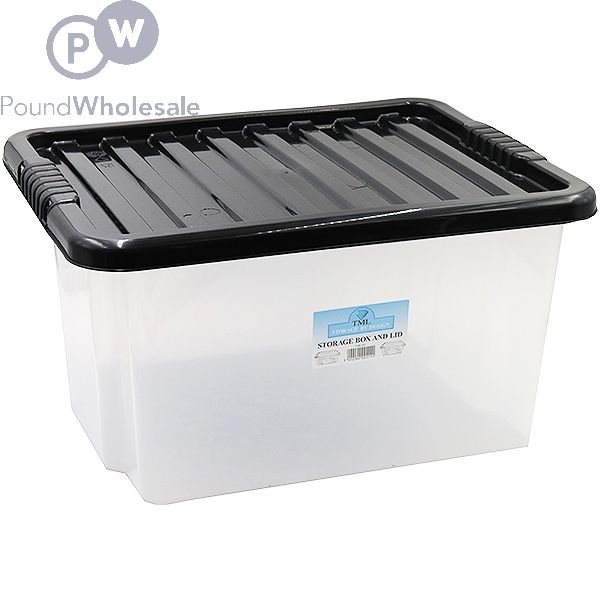 Wholesale Plastic Storage Box With Lid Large 35ltr Pound Wholesale