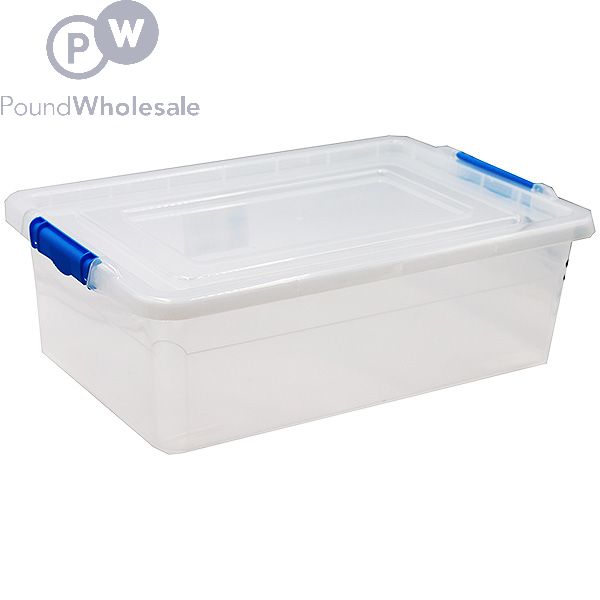 Wholesale Clear Click 'n' Store Under Bed Lidded Storage Box 32 Litre ...