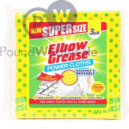 Wholesale Elbow Grease Power Cloths 3 Pack | Pound Wholesale
