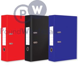 Wholesale A4 Lever Arch Files 3 Assorted Colours | Pound Wholesale