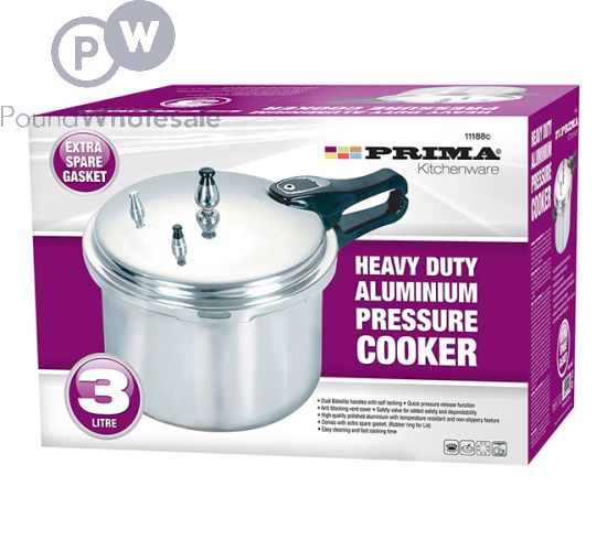 Wholesale Prima Aluminium Pressure Cooker 3l | Pound Wholesale