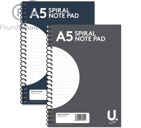 Wholesale A5 Spiral Pad 2 Assorted Colours | Pound Wholesale