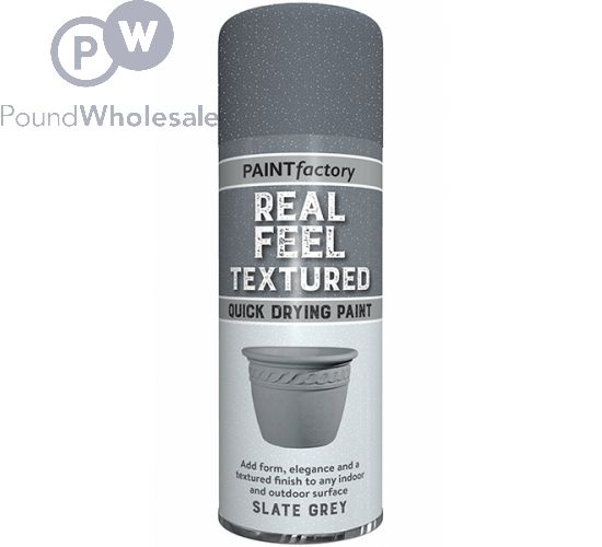 Wholesale Paint Factory Textured Spray Paint Slate Grey 400ml | Pound ...