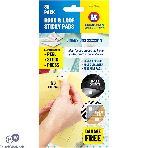 Wholesale Marksman Exterior Sticky Pads 22mm 80 Pack | Pound Wholesale