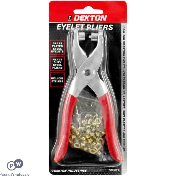Large eyelet pliers store