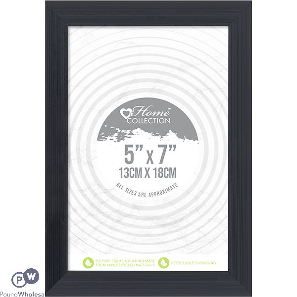 Wholesale Home Collection Cambridge Black Glass Photo Frame 6" X 8 ...