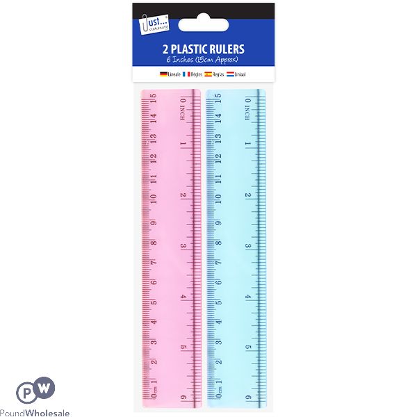 Wholesale Just Stationery 12" Flexible Ruler Assorted Colours | Pound ...